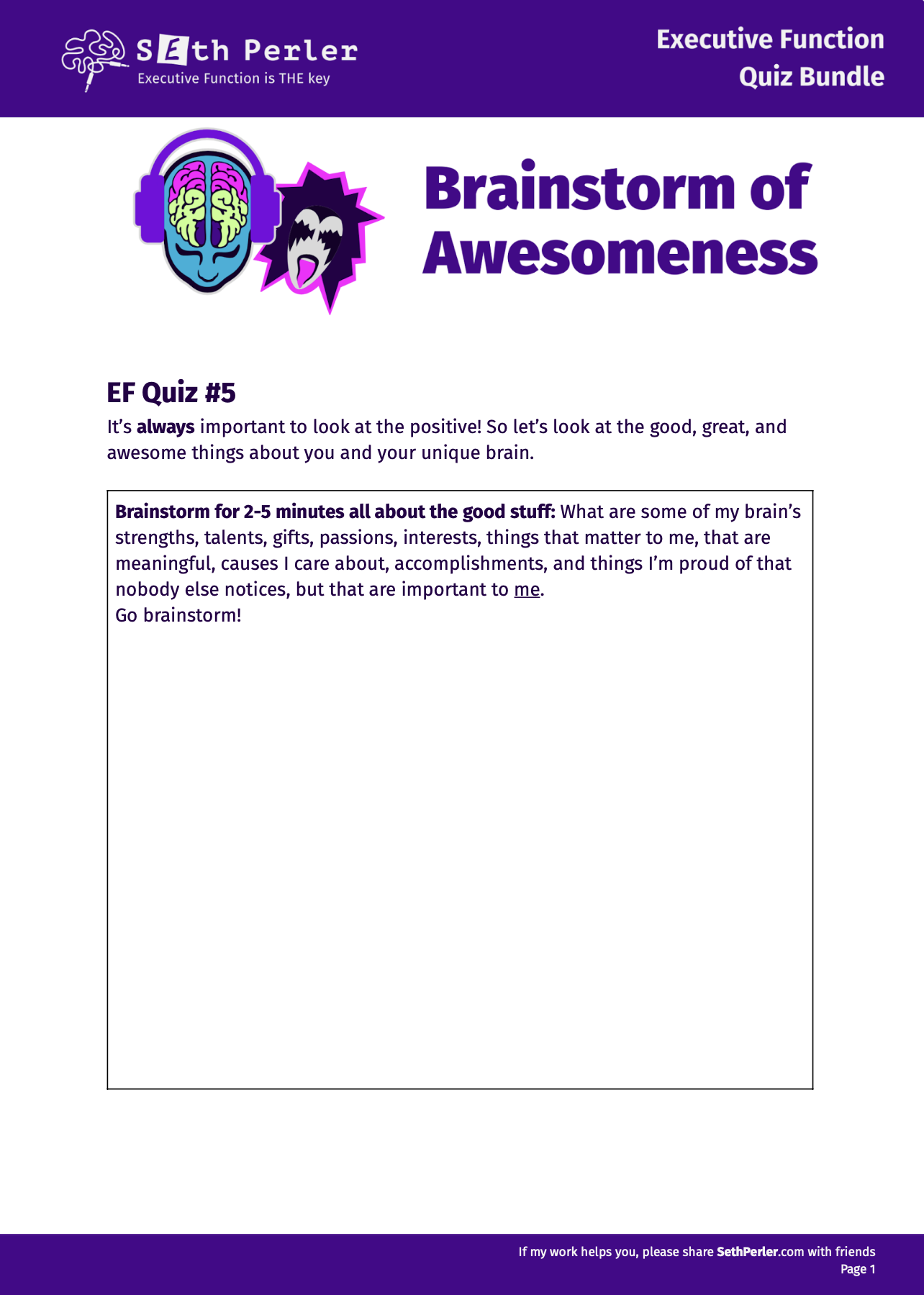 Welcome to the Student Success Toolkit - Seth Perler